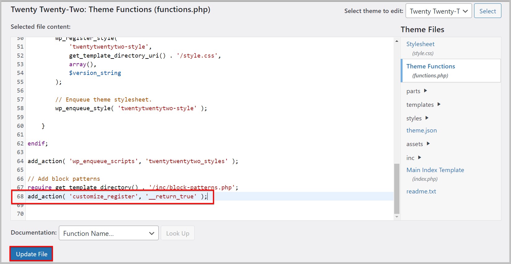 How To Enable Customizer In A Block Theme