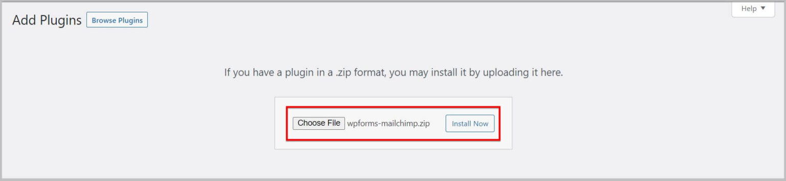 How To Install WPForms MailChimp Addon In WordPress
