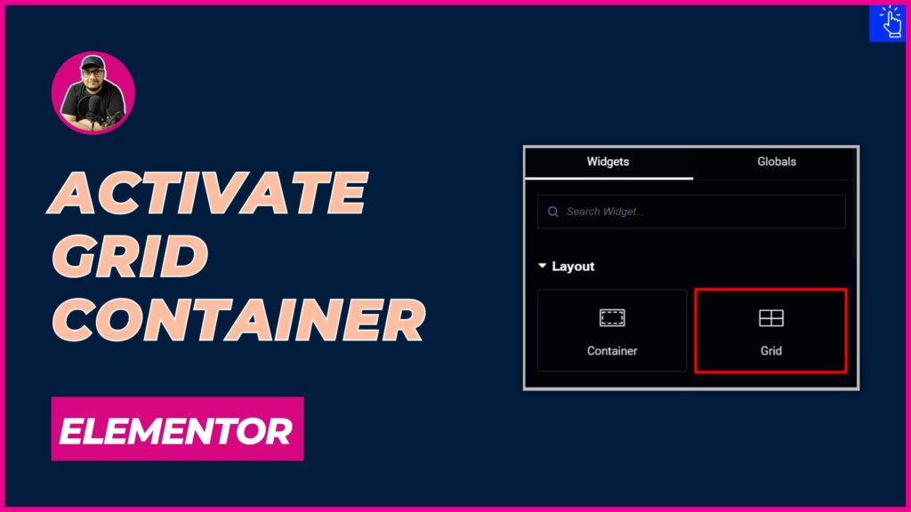 How To Activate Grid Container Widget In Elementor